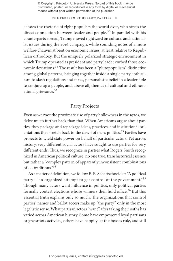 The Hollow Parties | Princeton University Press