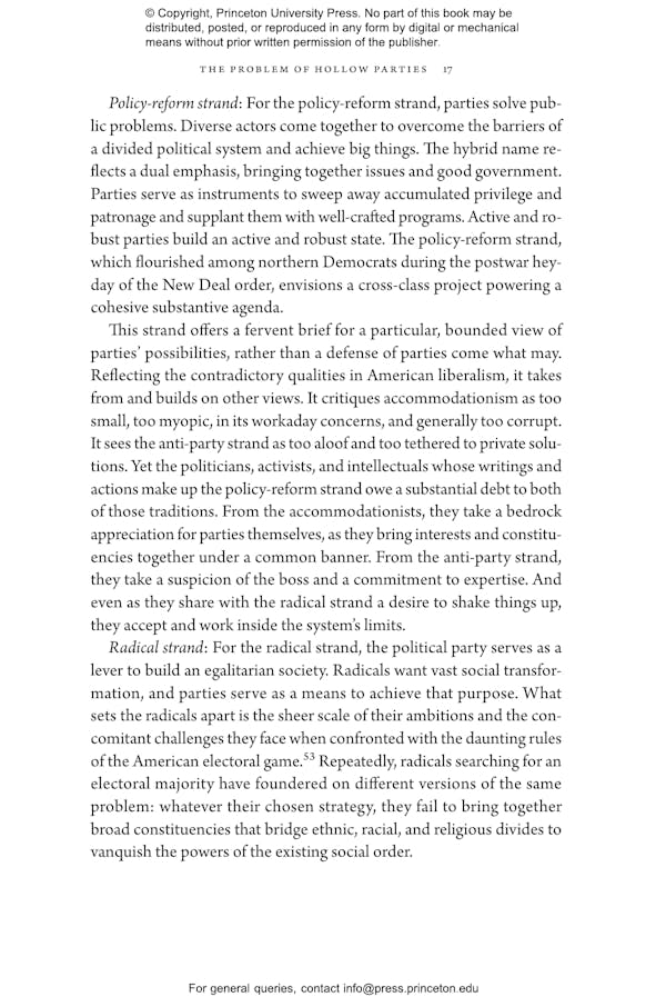 The Hollow Parties | Princeton University Press