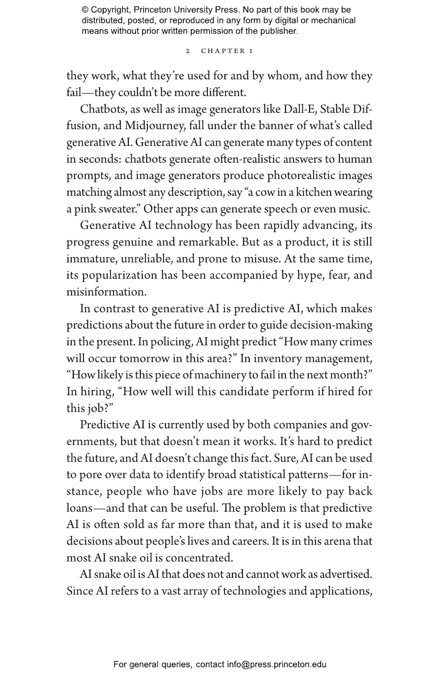 AI Snake Oil | Princeton University Press