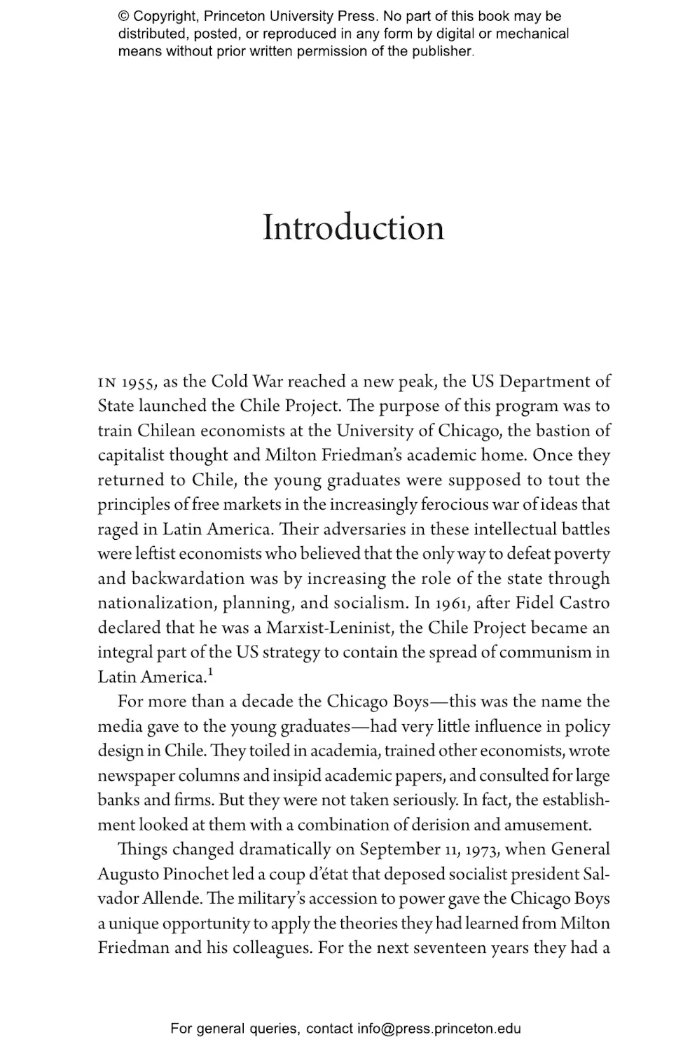 The Chile Project | Princeton University Press