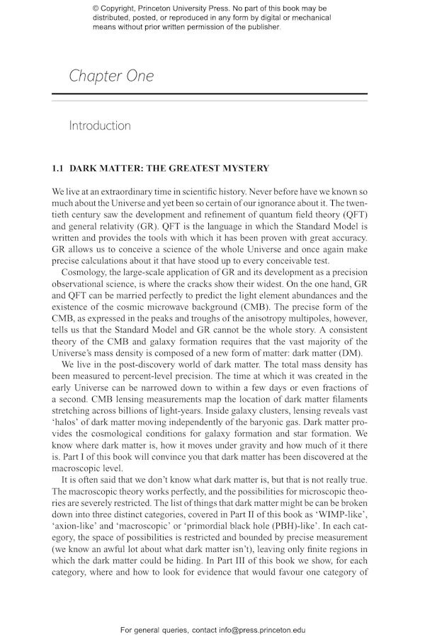 Dark Matter | Princeton University Press