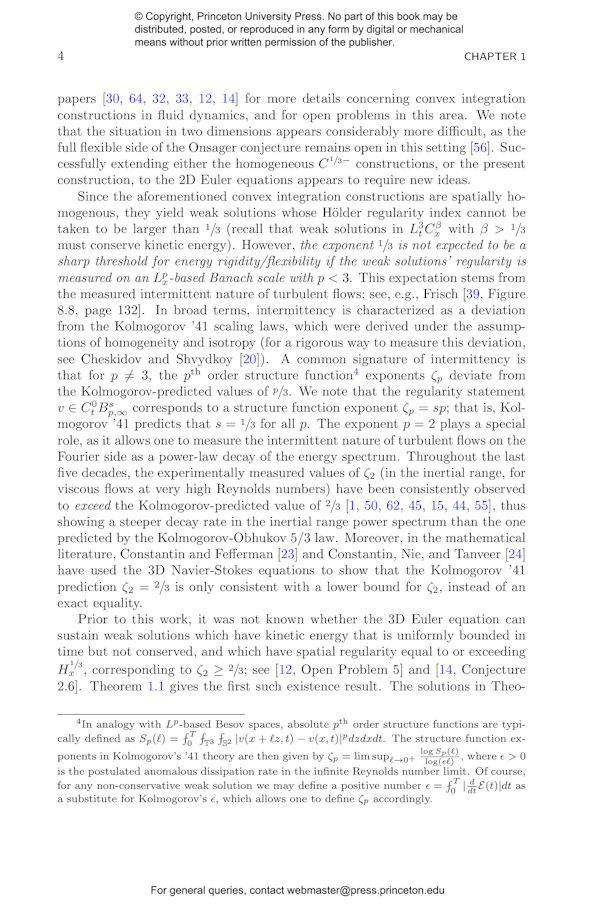 Intermittent Convex Integration For The 3d Euler Equations Princeton University Press