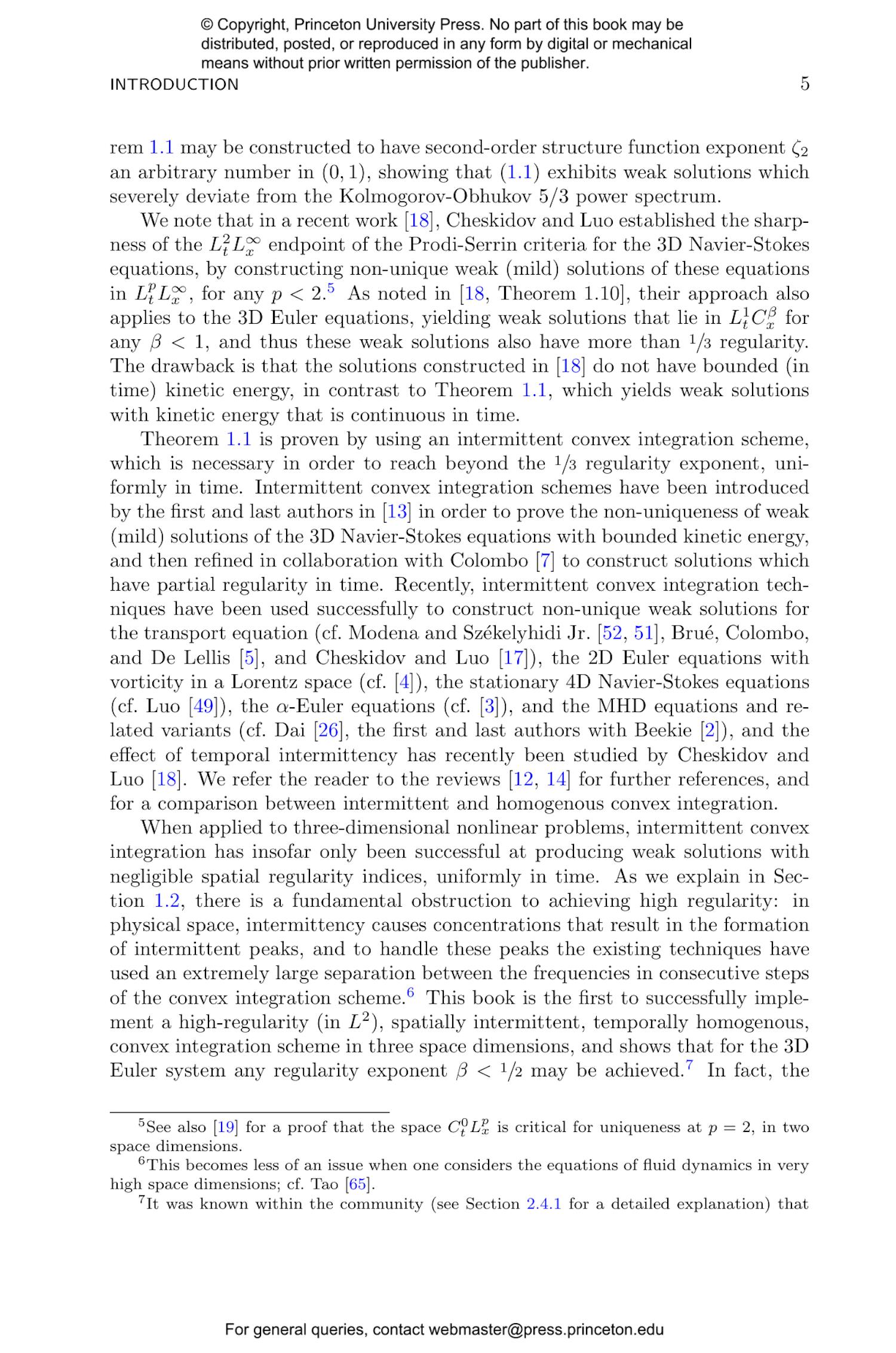Intermittent Convex Integration for the 3D Euler Equations | Princeton ...