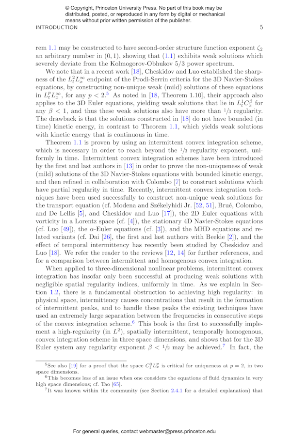 Intermittent Convex Integration For The 3d Euler Equations Princeton University Press