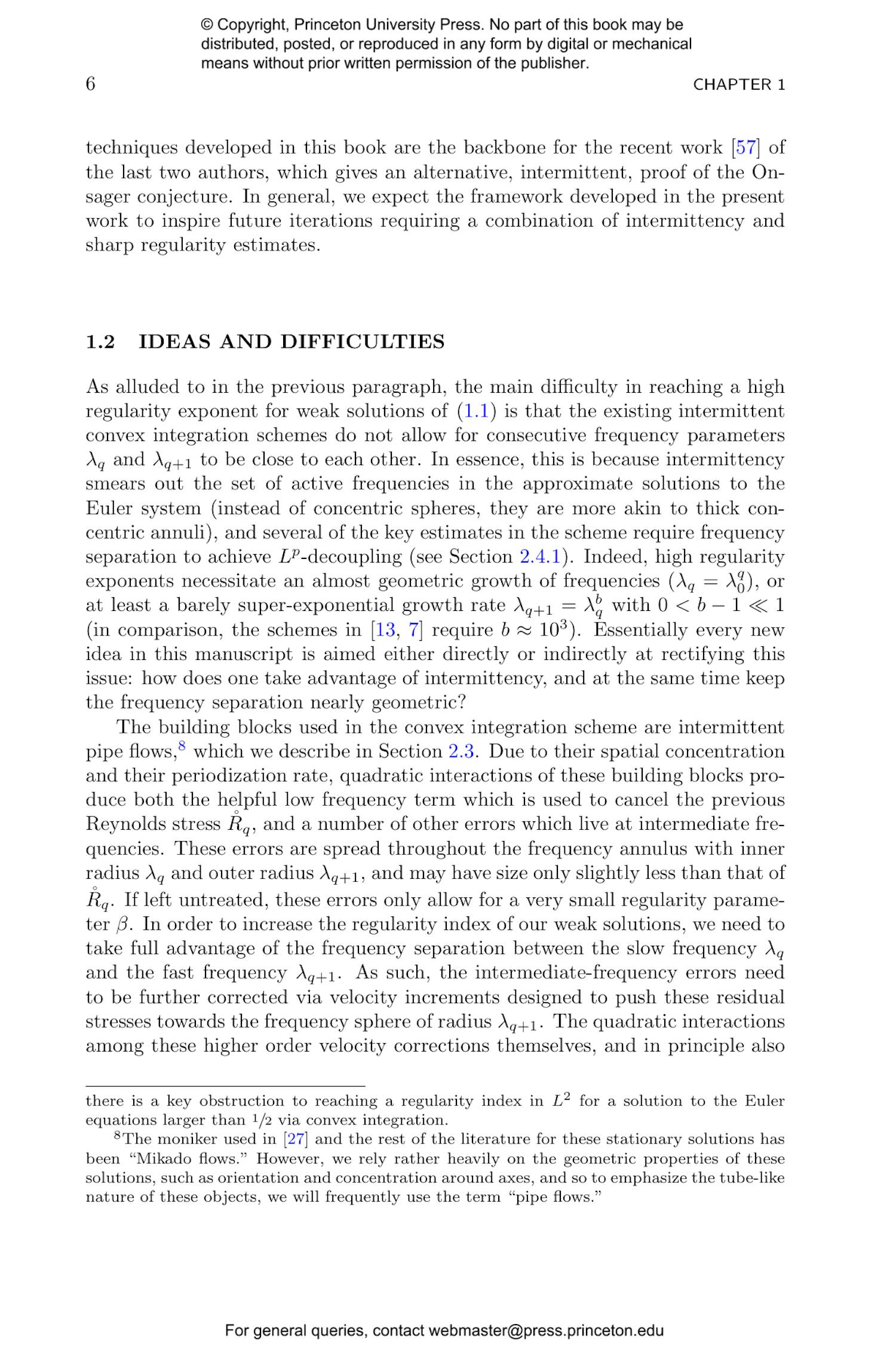 Intermittent Convex Integration for the 3D Euler Equations | Princeton ...