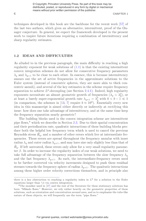 Intermittent Convex Integration For The 3d Euler Equations Princeton University Press