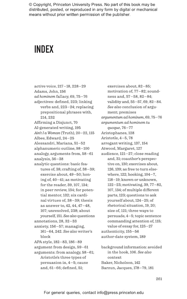 Thinking through Writing | Princeton University Press