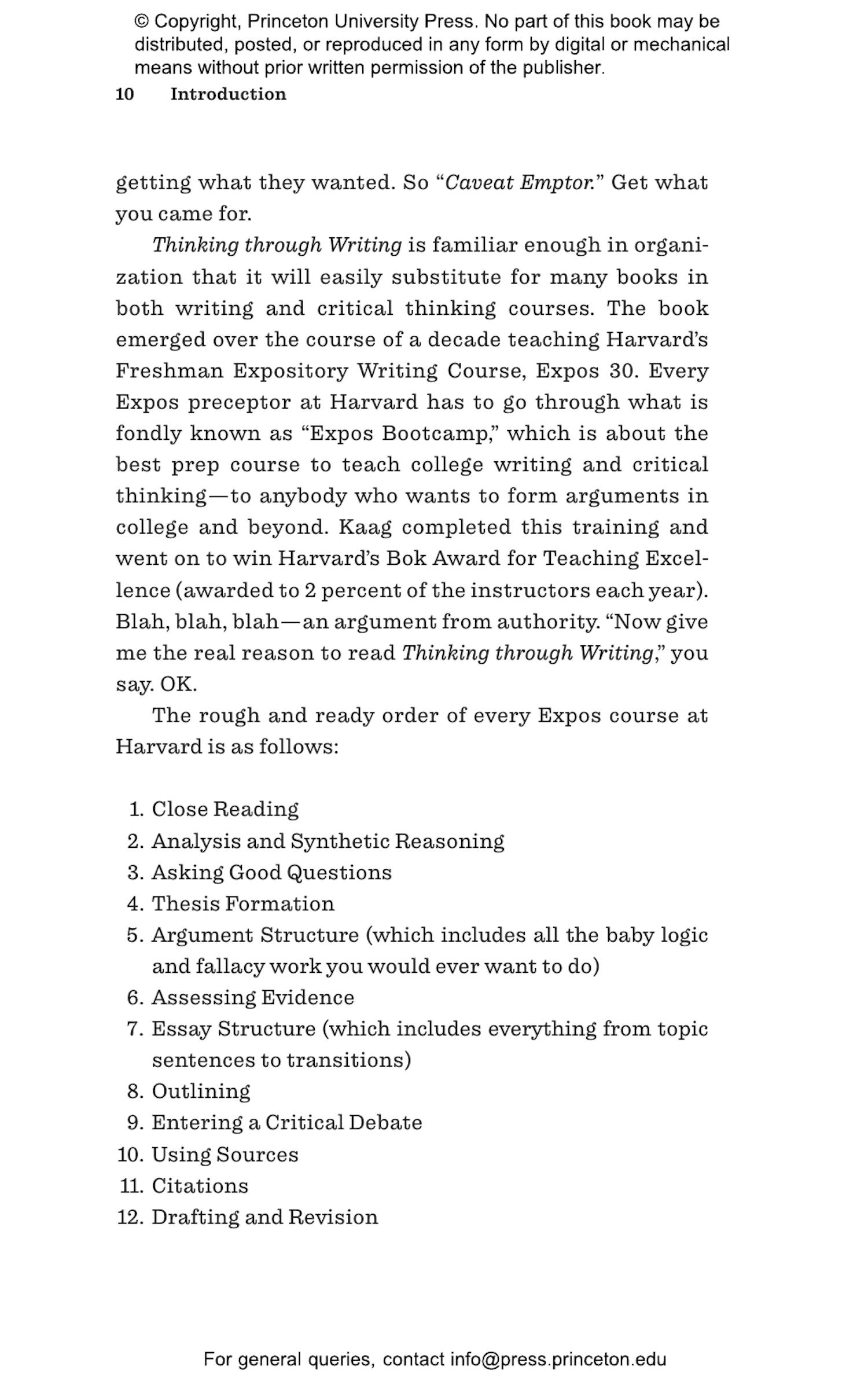 Thinking through Writing | Princeton University Press