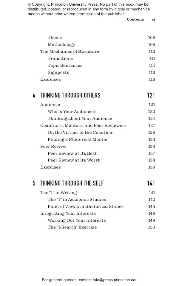 Thinking through Writing | Princeton University Press