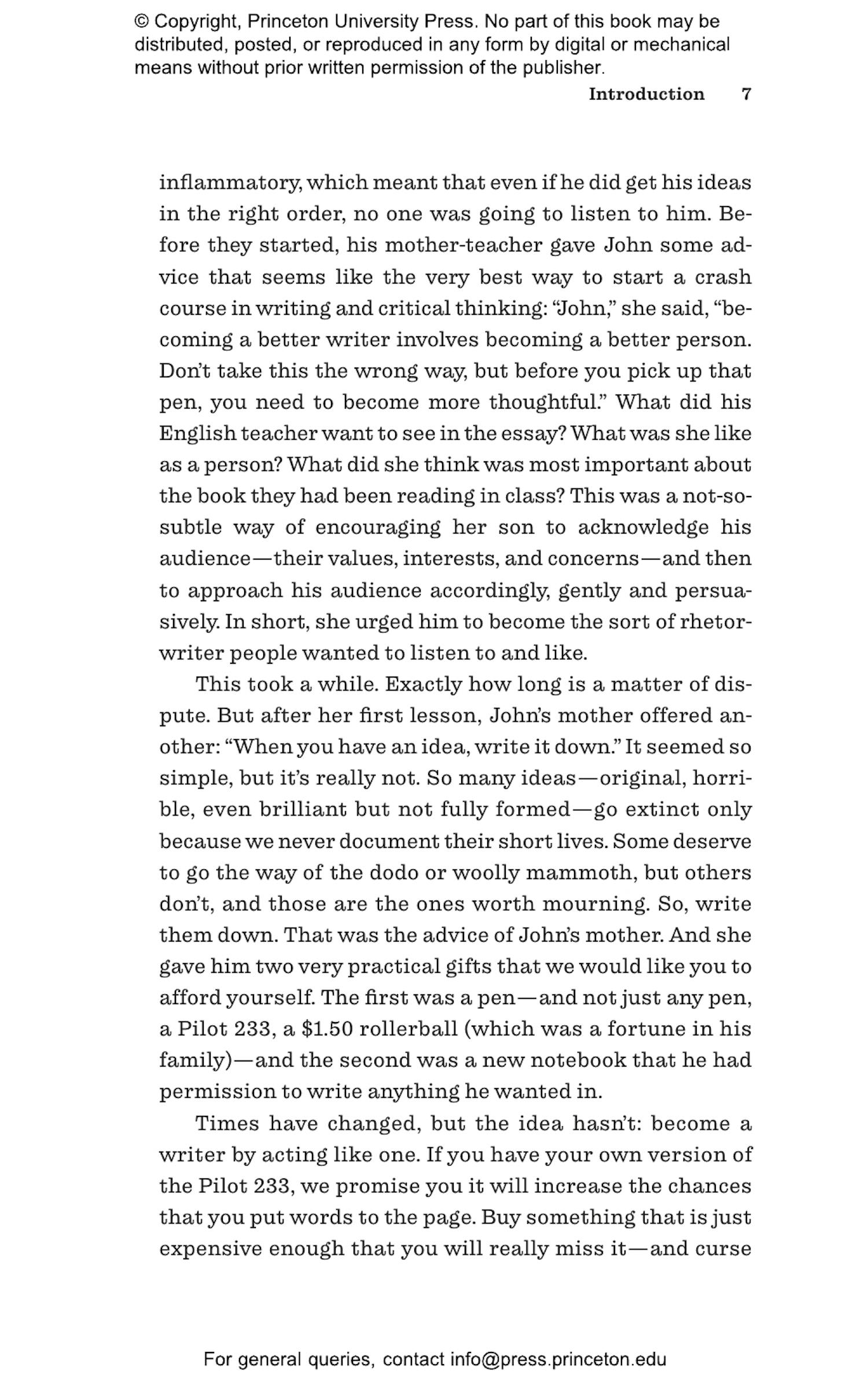 Thinking through Writing | Princeton University Press