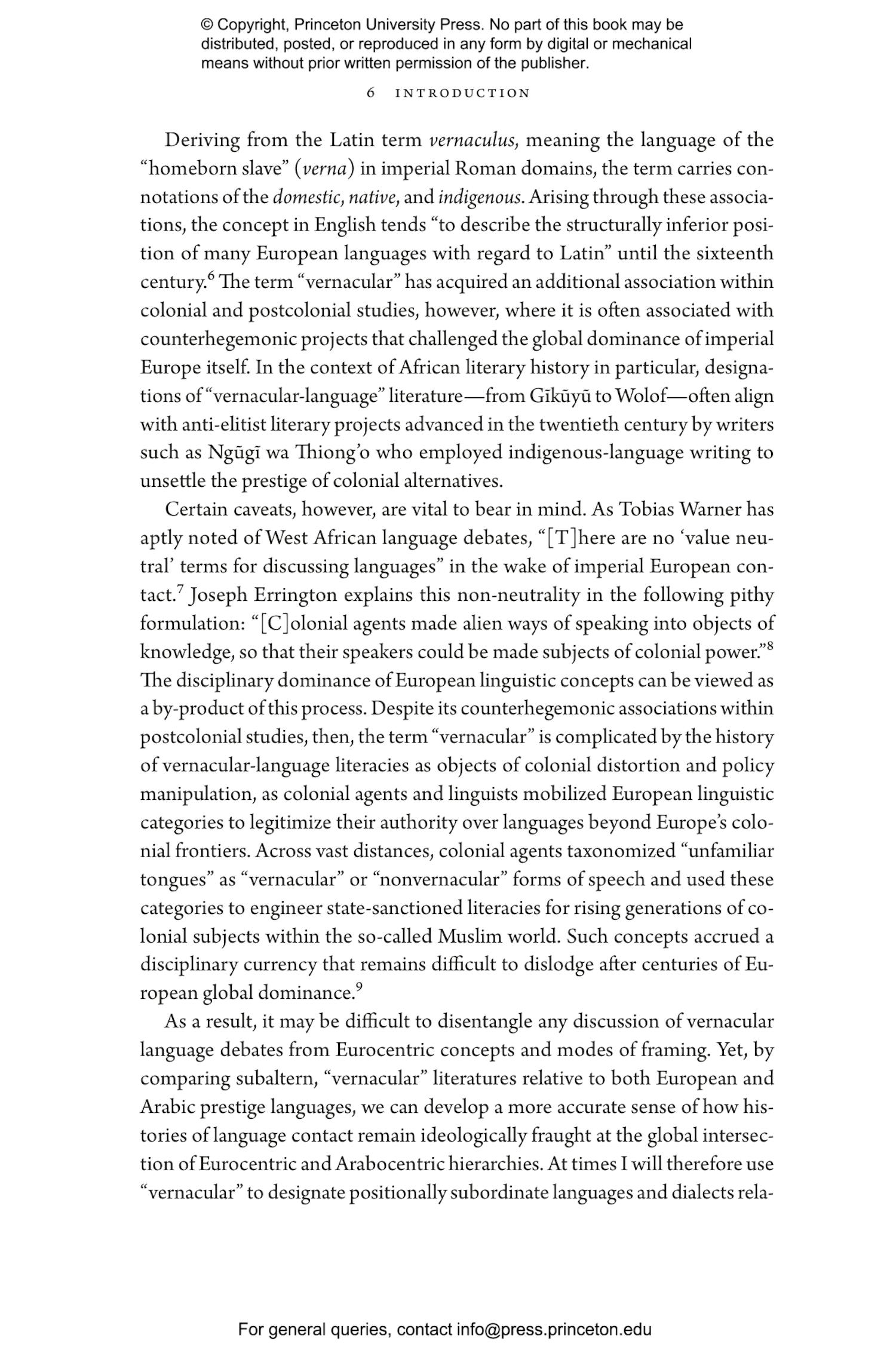 Sacred Language, Vernacular Difference | Princeton University Press