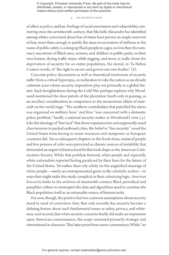 American Insecurity and the Origins of Vulnerability | Princeton ...