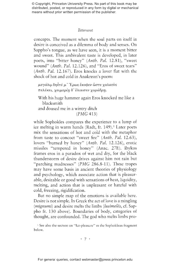 Eros the Bittersweet | Princeton University Press