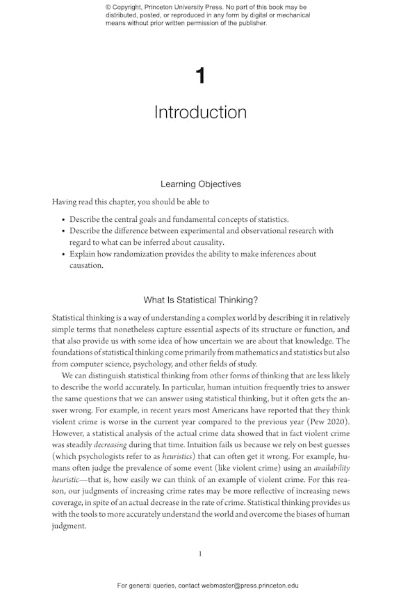 Statistical Thinking | Princeton University Press