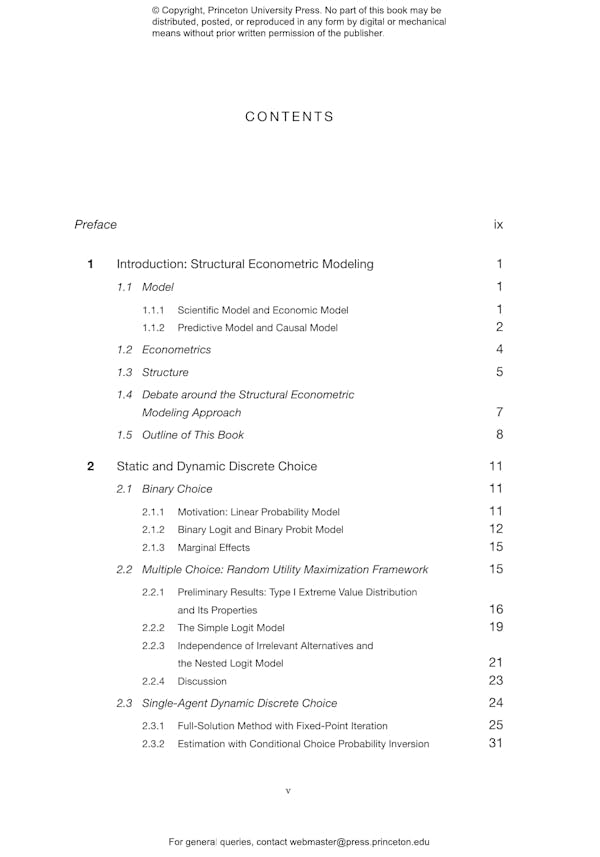 Structural Econometric Modeling In Industrial Organization And Quantitative Marketing