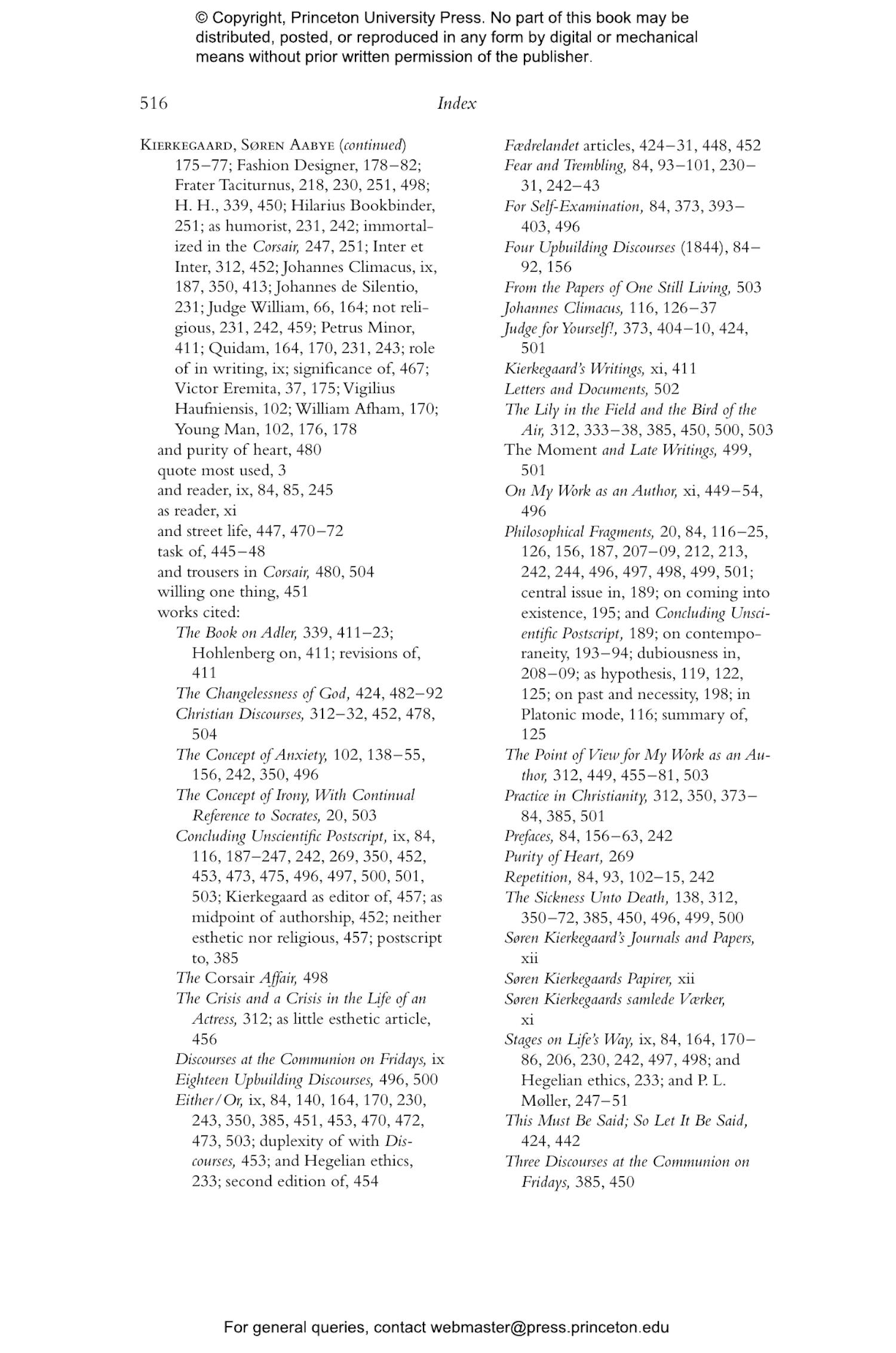 The Essential Kierkegaard | Princeton University Press