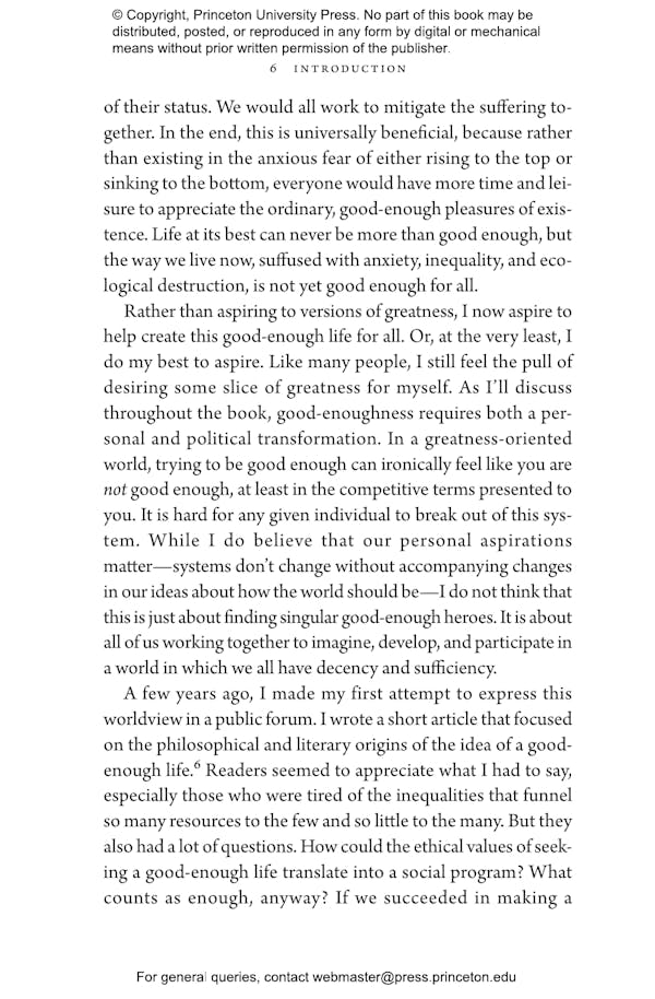 The Good-Enough Life | Princeton University Press