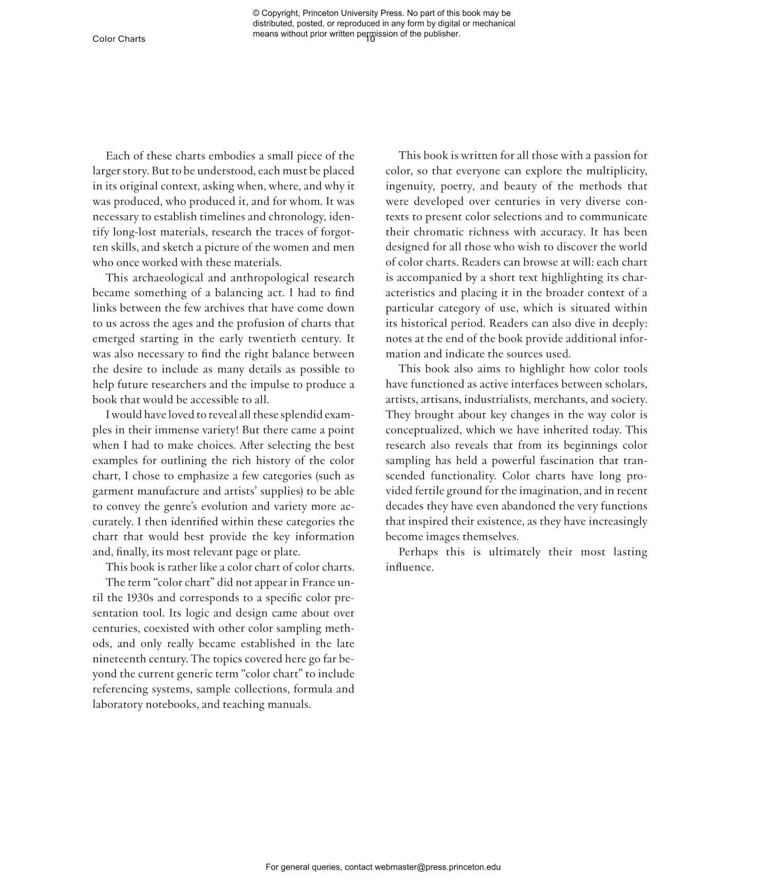 Color Charts | Princeton University Press