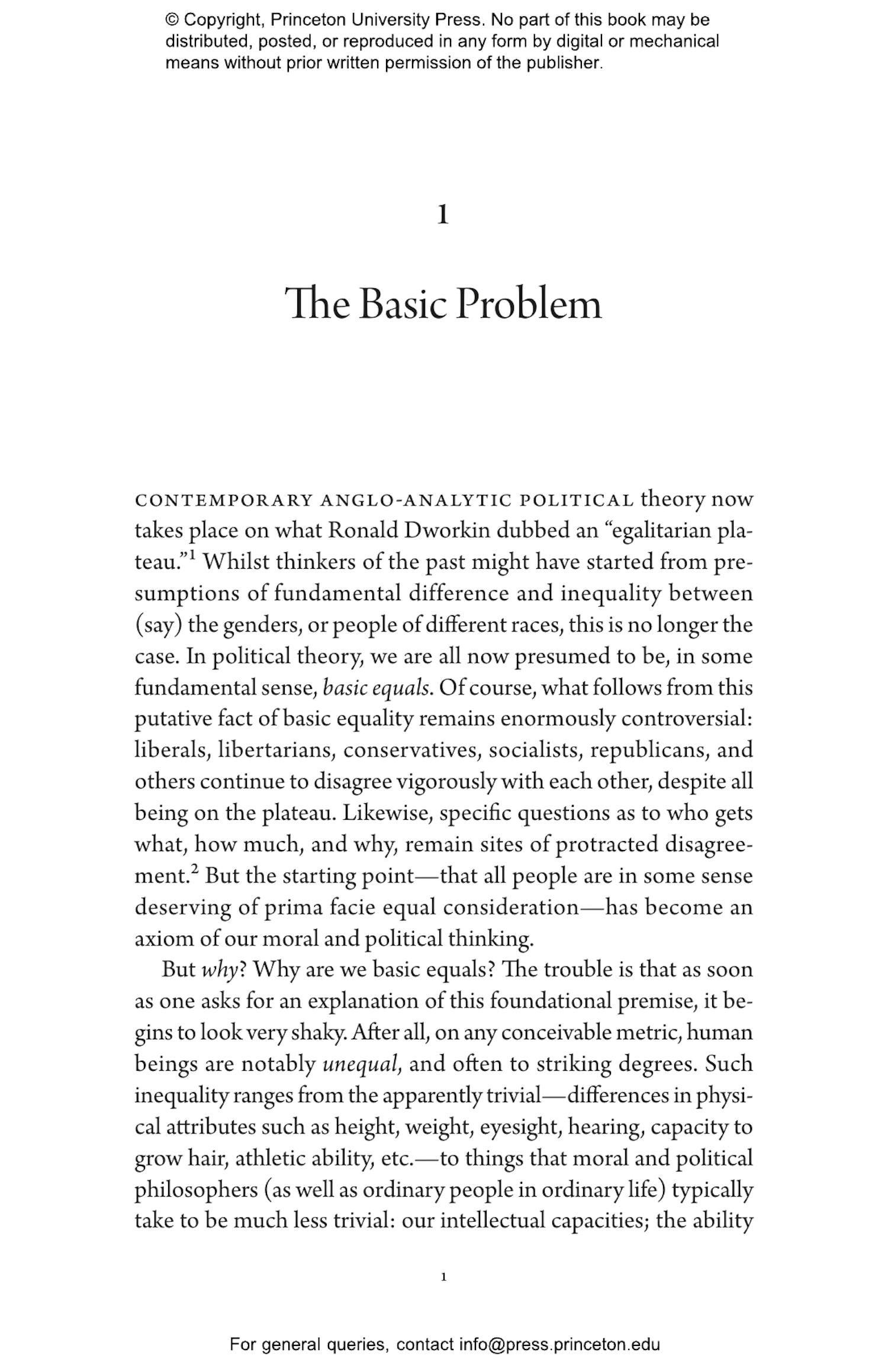 Basic Equality | Princeton University Press