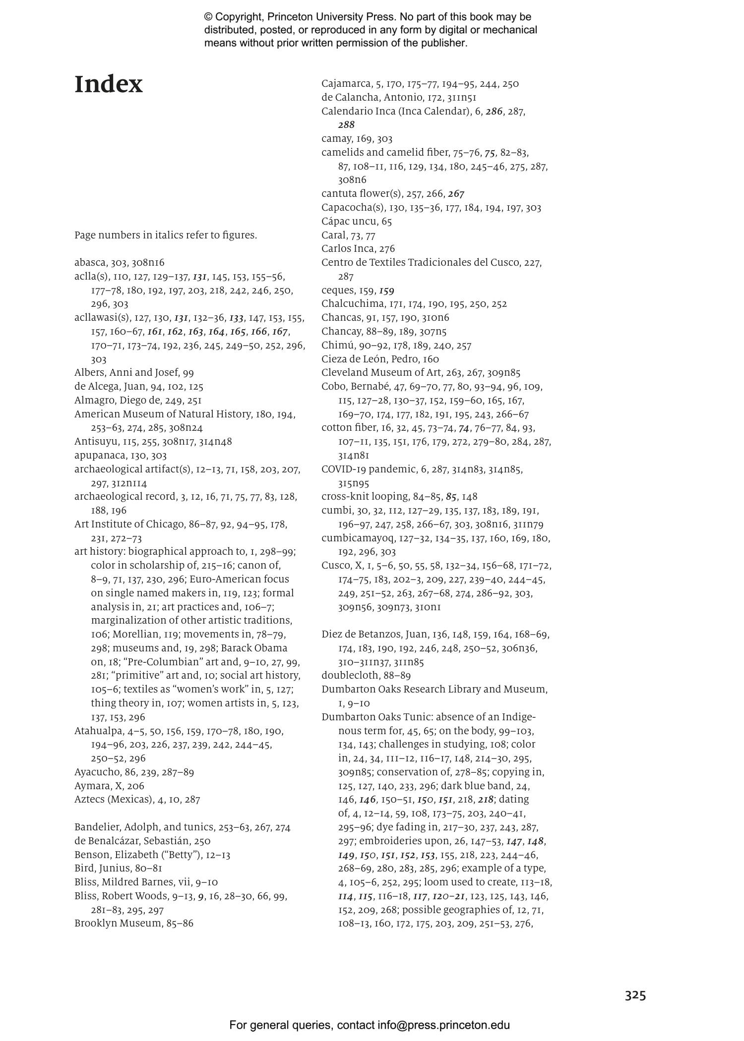 The Royal Inca Tunic | Princeton University Press