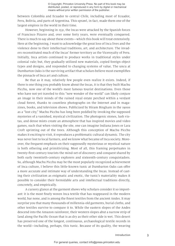 The Royal Inca Tunic | Princeton University Press