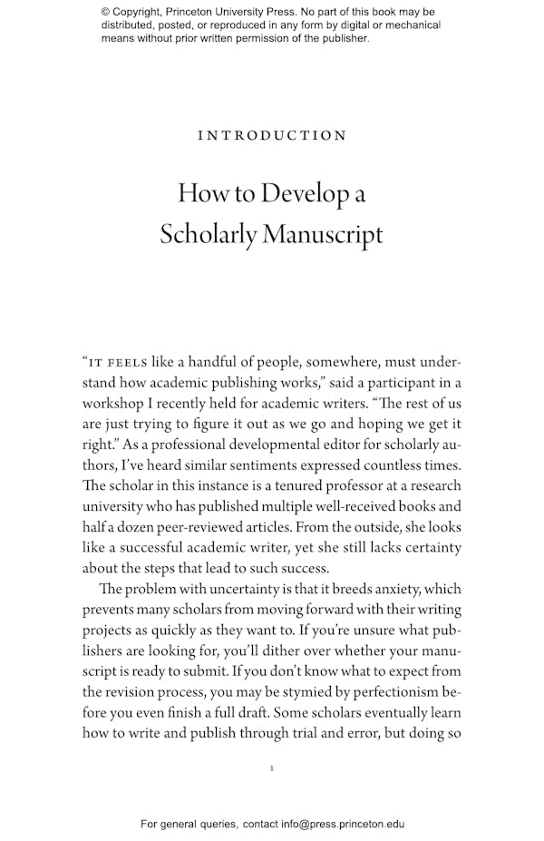 Make Your Manuscript Work | Princeton University Press