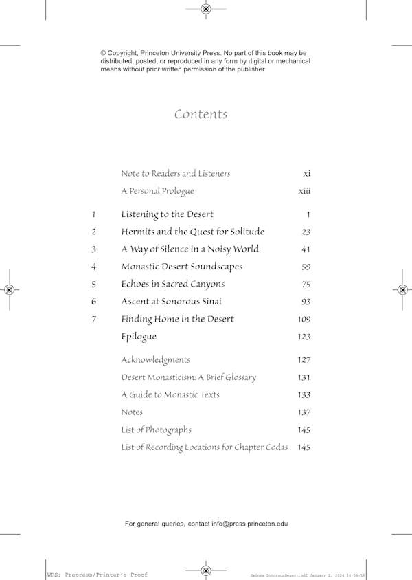 Sonorous Desert | Princeton University Press