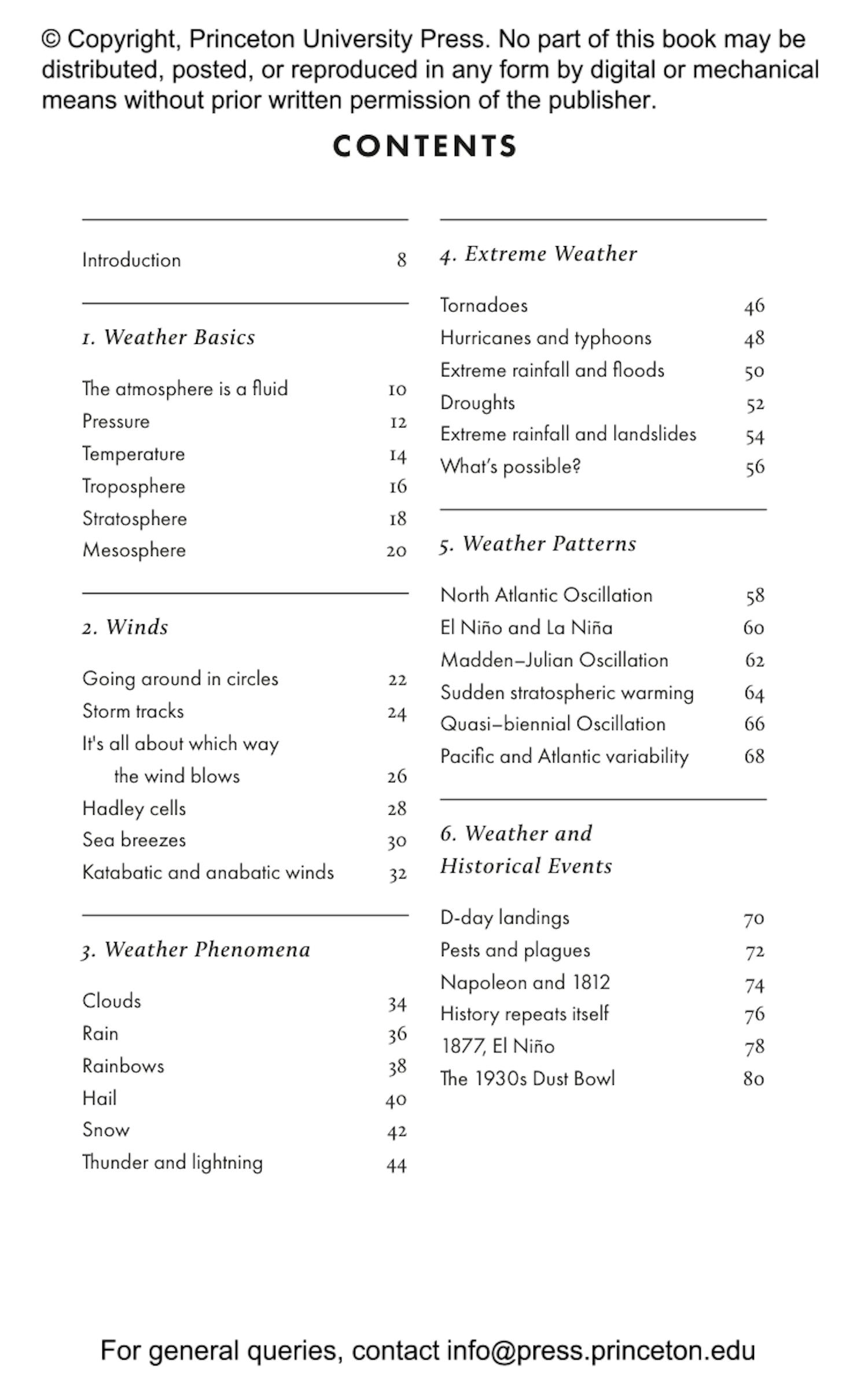 The Little Book of Weather | Princeton University Press