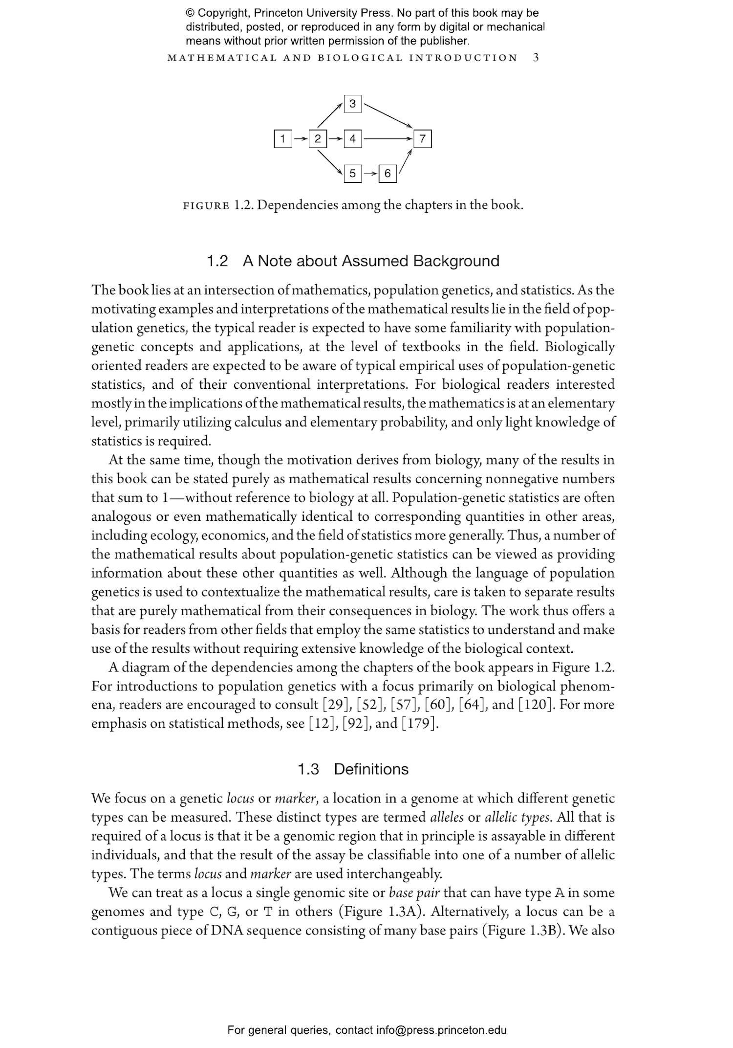 Mathematical Properties of Population-Genetic Statistics | Princeton ...