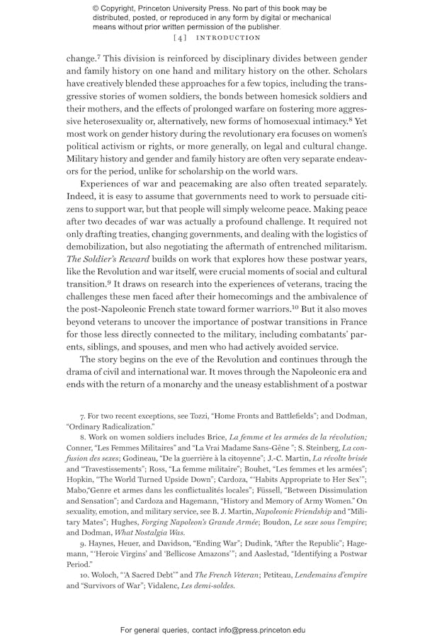 The Soldier's Reward | Princeton University Press