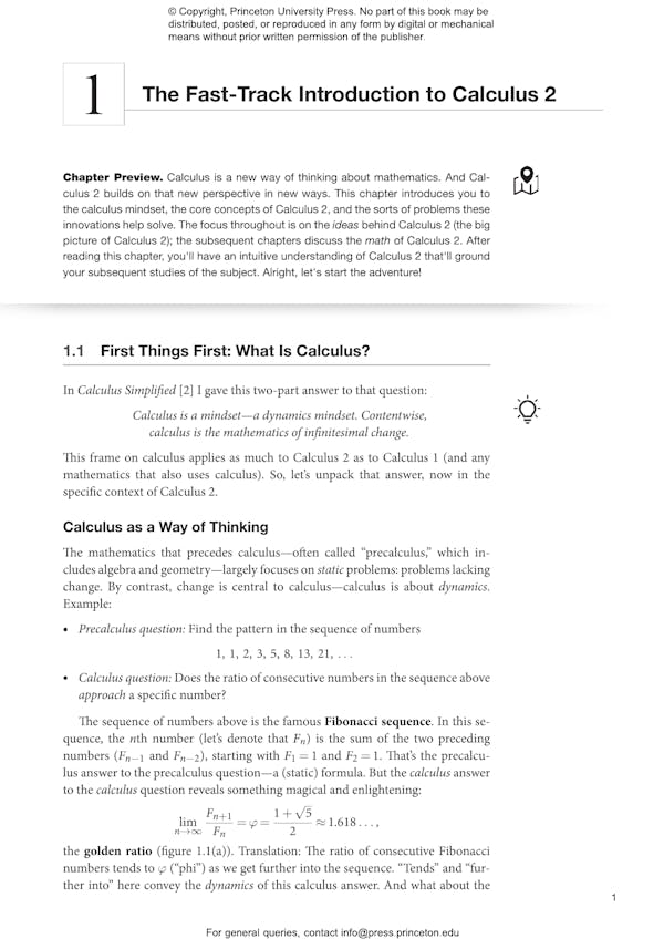 Calculus 2 Simplified | Princeton University Press