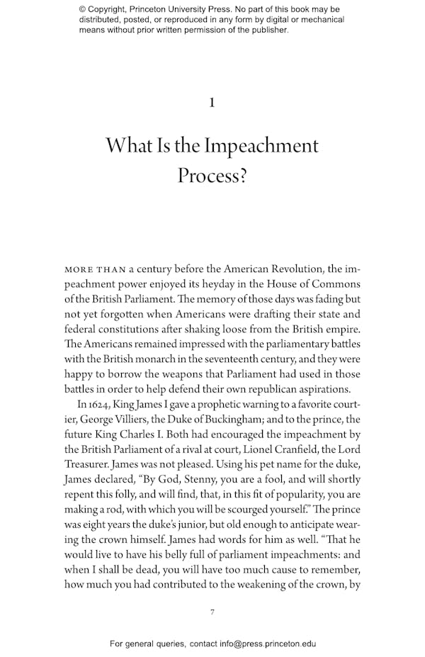 The Impeachment Power | Princeton University Press
