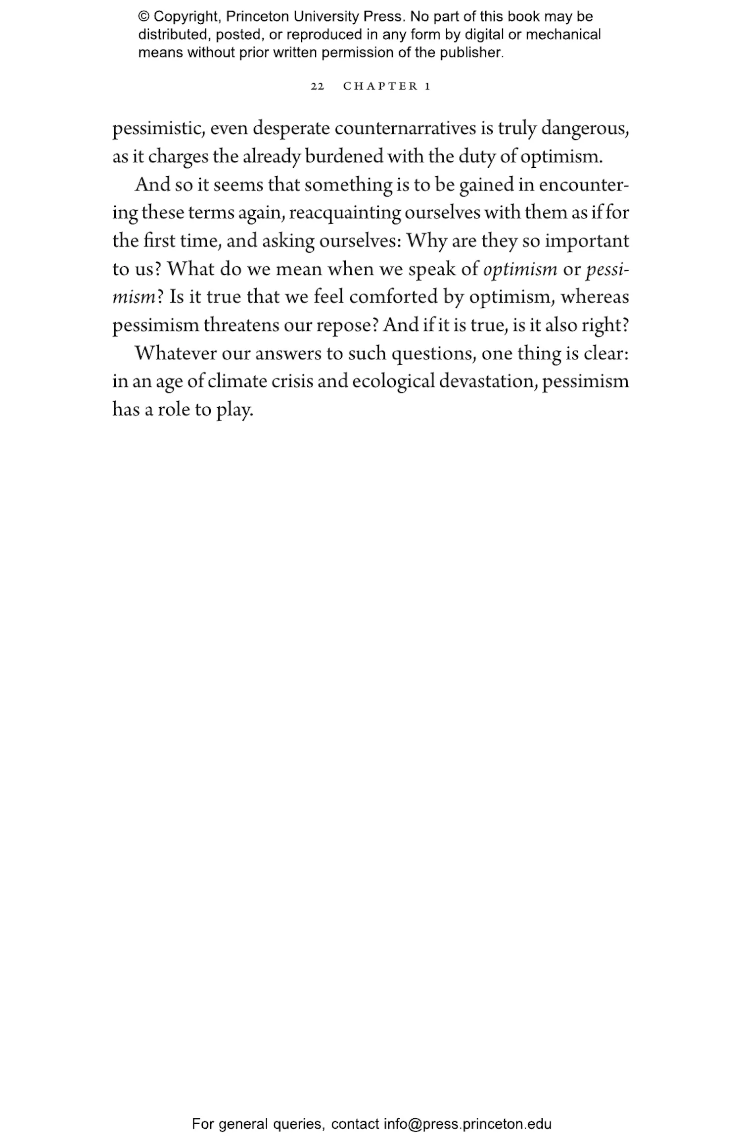Hopeful Pessimism | Princeton University Press