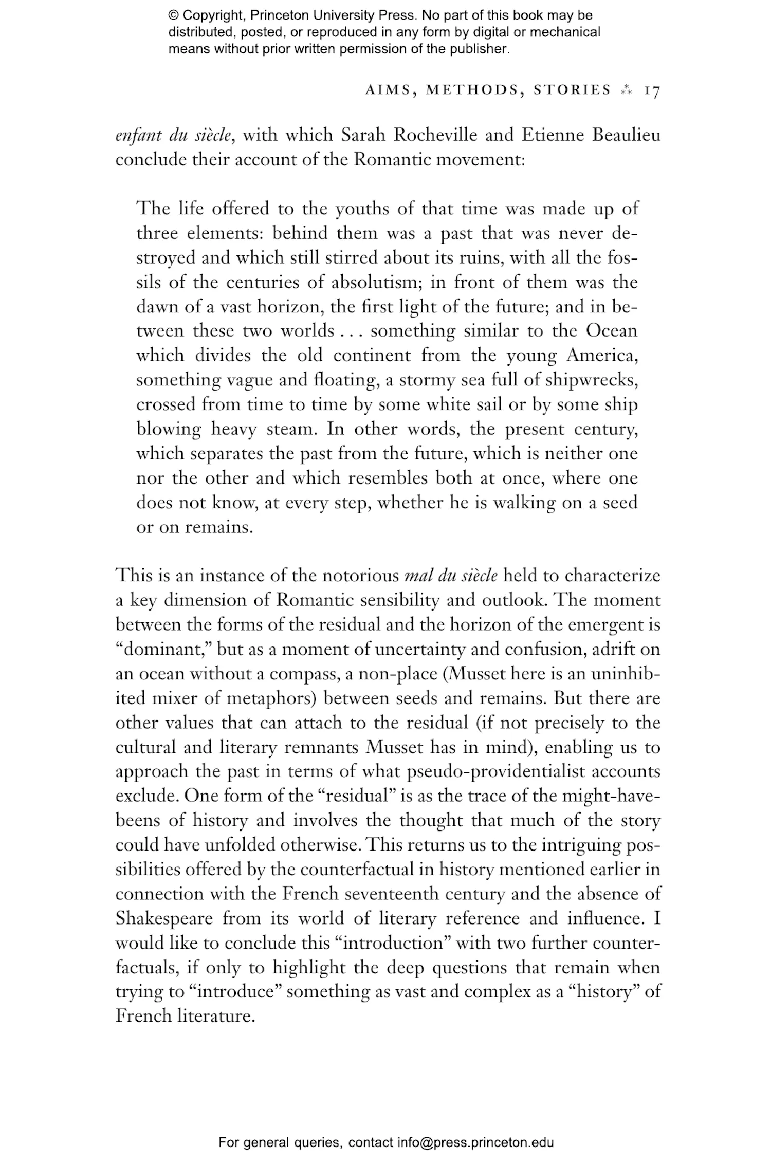 A History of Modern French Literature | Princeton University Press