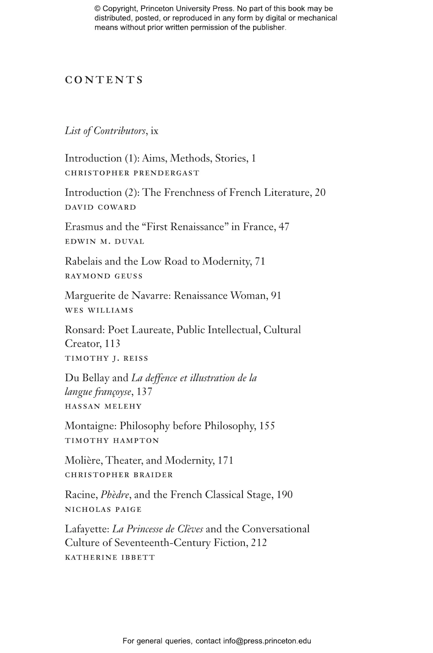 A History of Modern French Literature | Princeton University Press