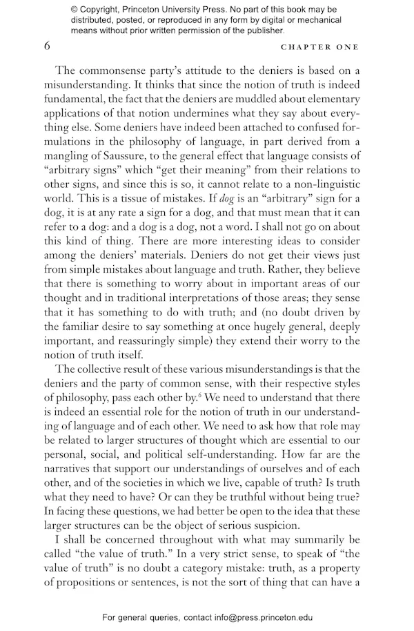 Truth and Truthfulness | Princeton University Press