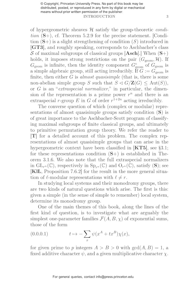 Exponential Sums Hypergeometric Sheaves And Monodromy Groups Princeton University Press