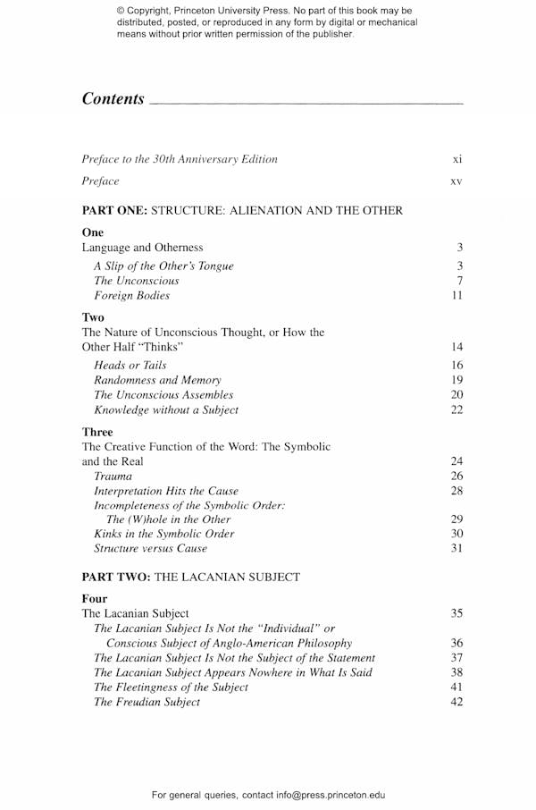 The Lacanian Subject | Princeton University Press