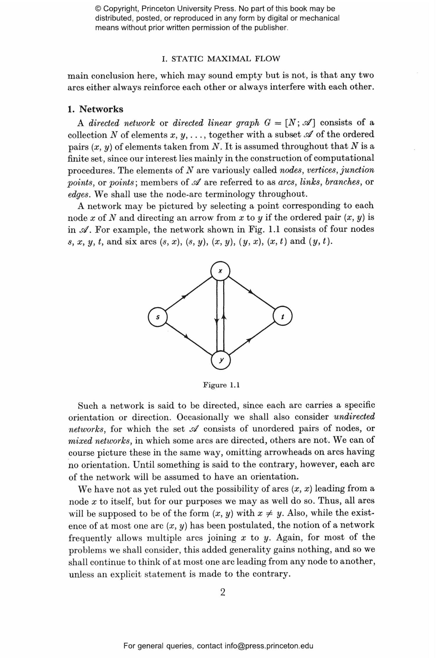 Flows in Networks | Princeton University Press