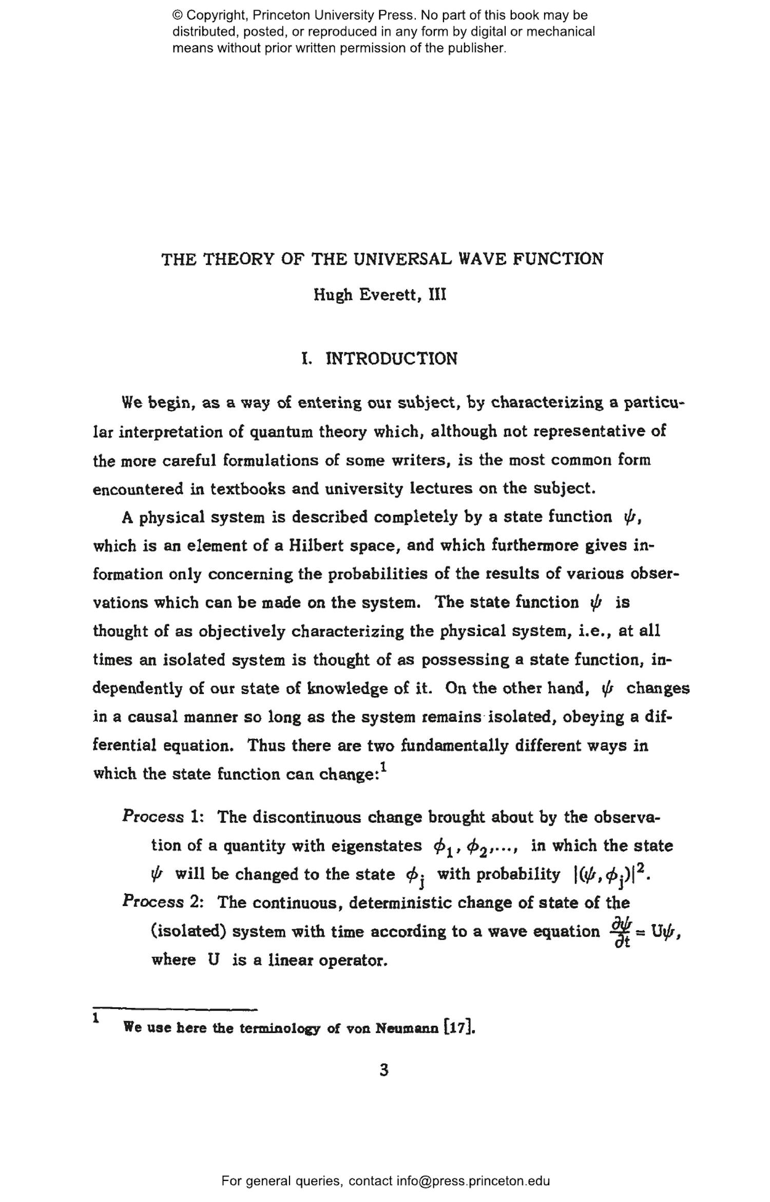The Many-Worlds Interpretation of Quantum Mechanics | Princeton ...