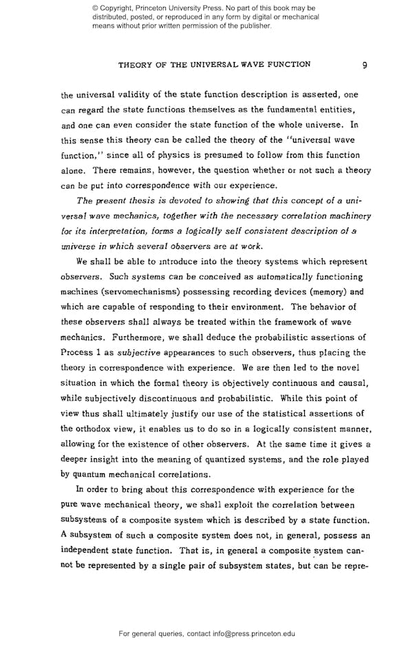 The Many-Worlds Interpretation of Quantum Mechanics | Princeton ...