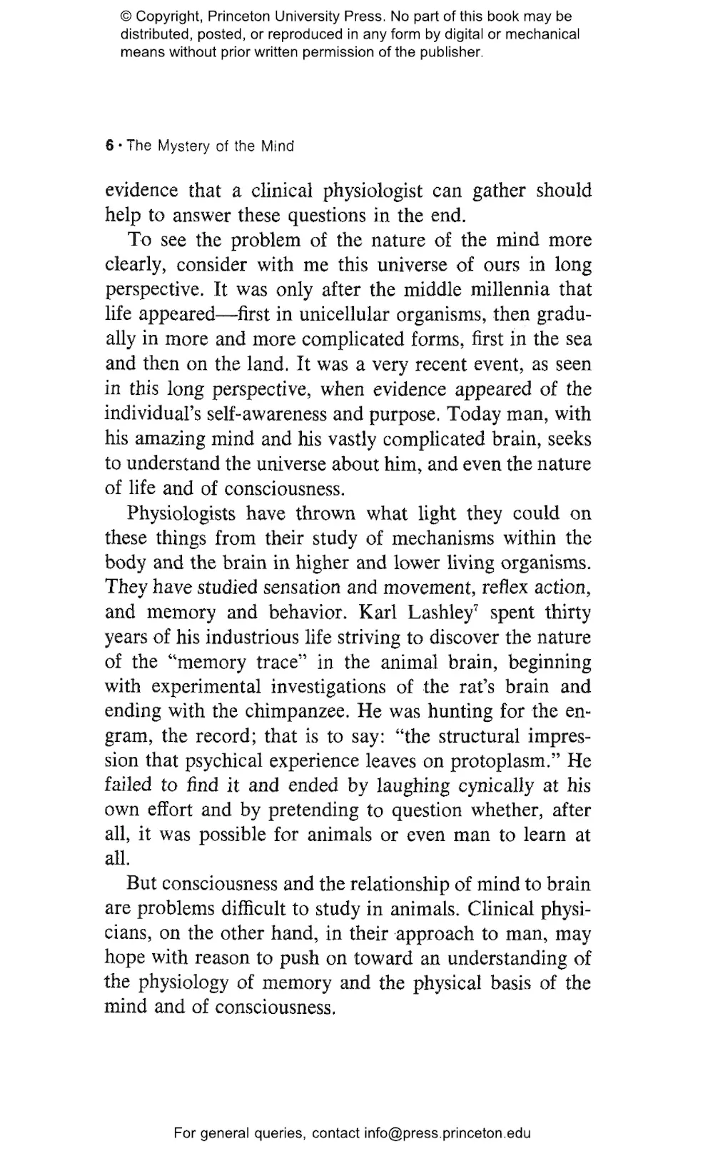 The Mystery of the Mind | Princeton University Press