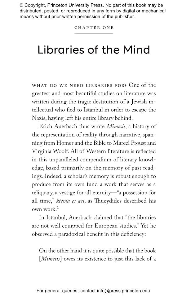 Libraries of the Mind | Princeton University Press