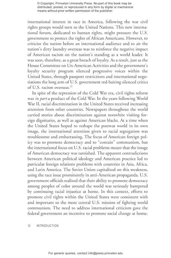 Cold War Civil Rights | Princeton University Press