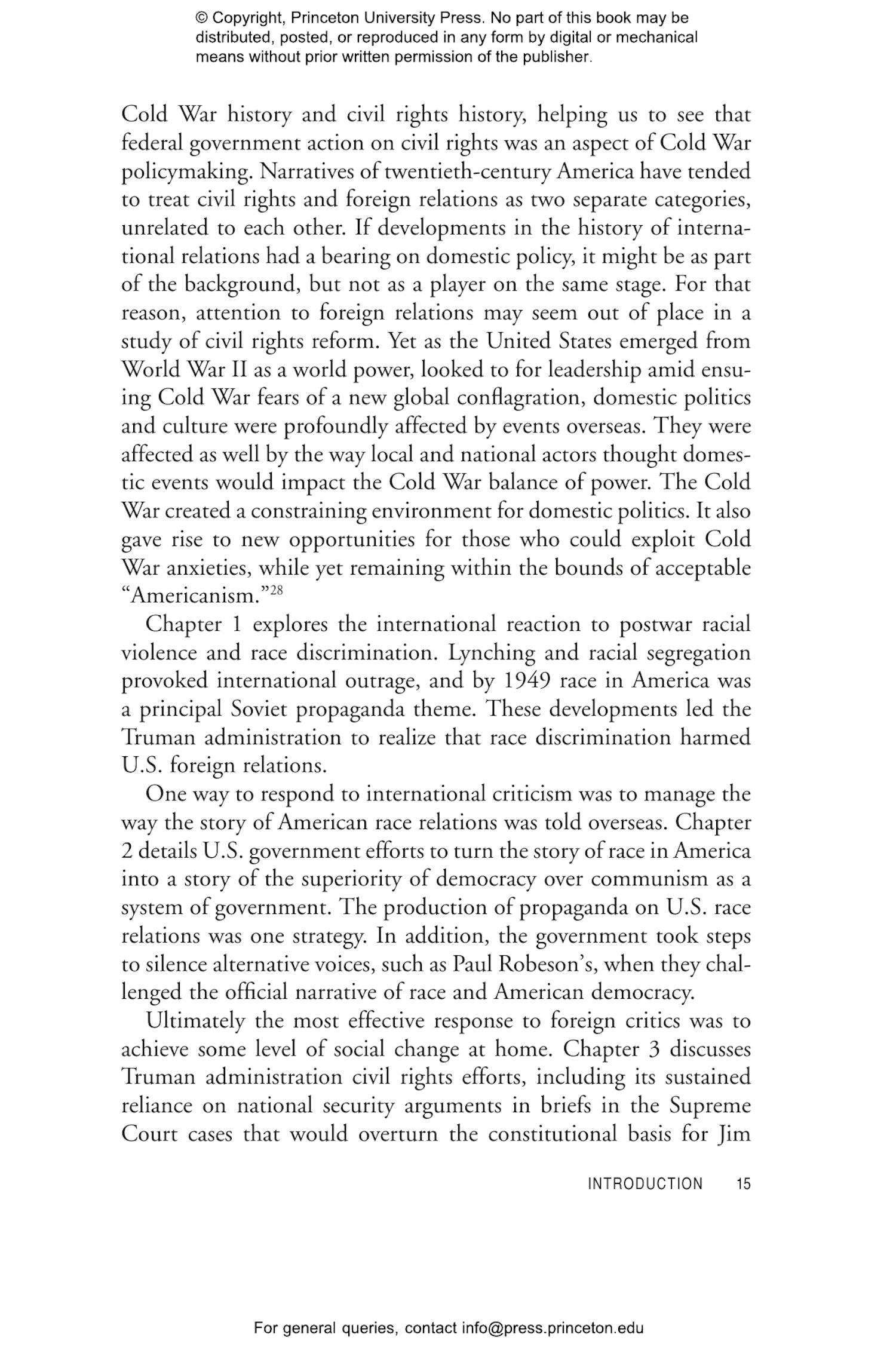 Cold War Civil Rights | Princeton University Press