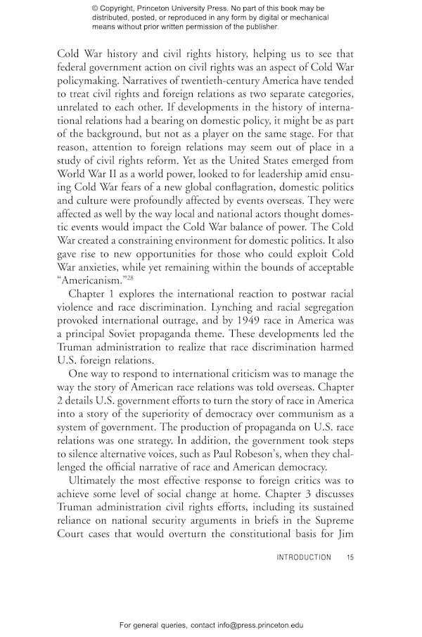 Cold War Civil Rights | Princeton University Press