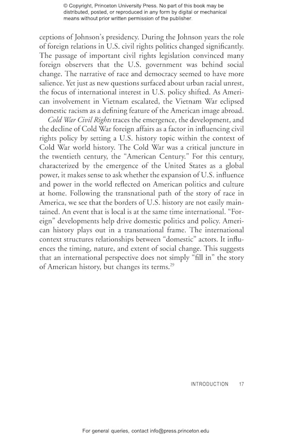 Cold War Civil Rights | Princeton University Press