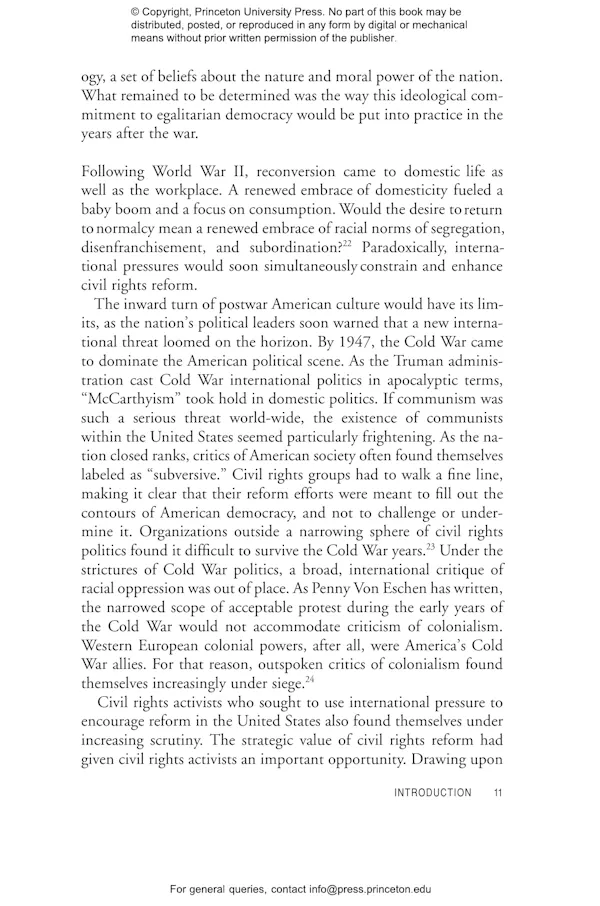 Cold War Civil Rights | Princeton University Press