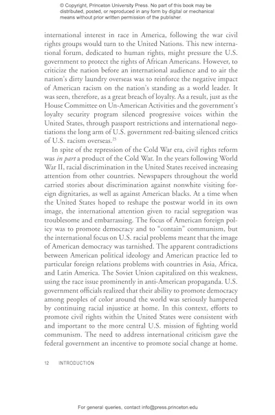 Cold War Civil Rights | Princeton University Press