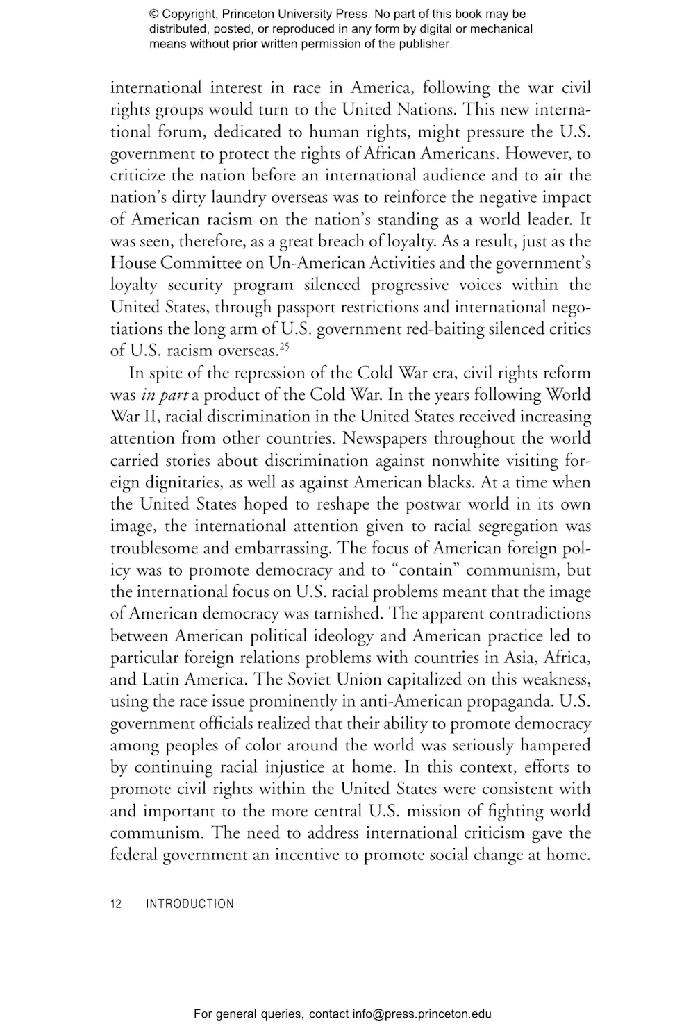 Cold War Civil Rights | Princeton University Press